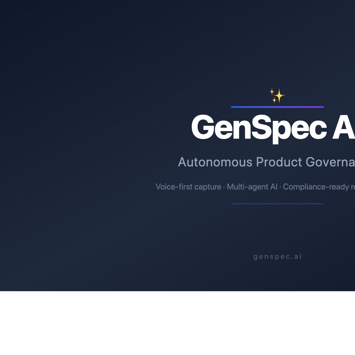 GenSpec | The AI Product Expert for Founders, PMs, and Product Leaders